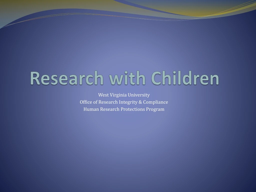 PPT - Research with Children PowerPoint Presentation, free download ...