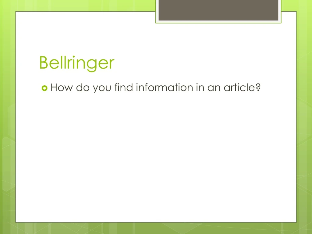 PPT - Bellringer PowerPoint Presentation, free download - ID:8979737