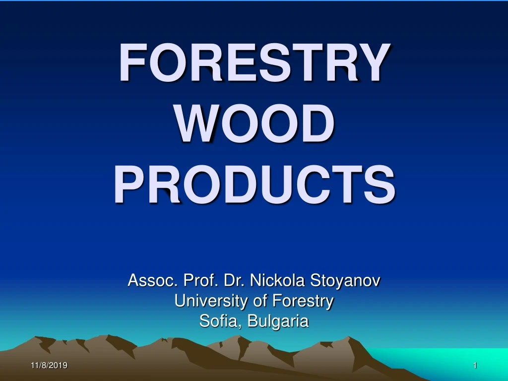 PPT - FORESTRY WOOD PRODUCTS PowerPoint Presentation, free download ...