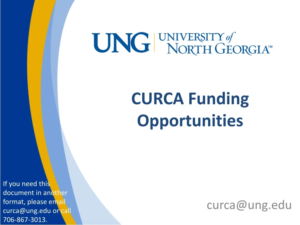 PPT - CURCA Funding Opportunities PowerPoint Presentation, free ...