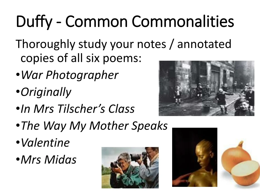 PPT - Duffy - Common Commonalities PowerPoint Presentation, free ...