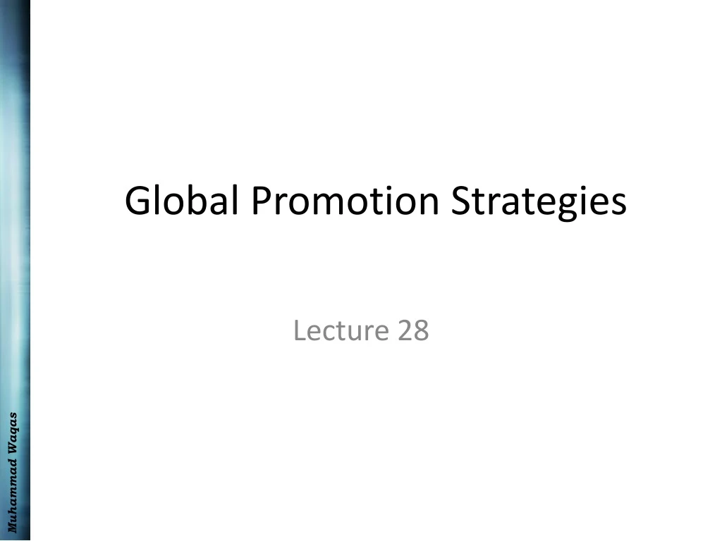 PPT - Global Promotion Strategies PowerPoint Presentation, free ...