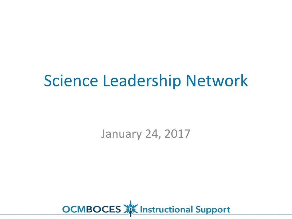 PPT - Science Leadership Network PowerPoint Presentation, free download ...