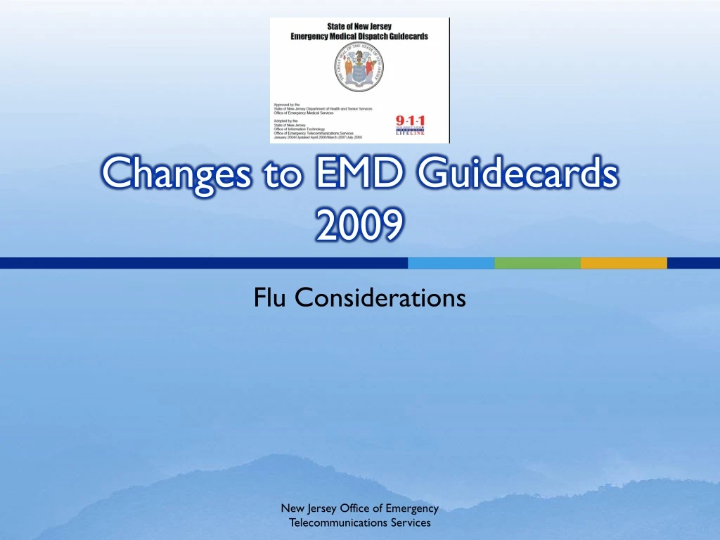PPT - Changes to EMD Guidecards 2009 PowerPoint Presentation, free ...