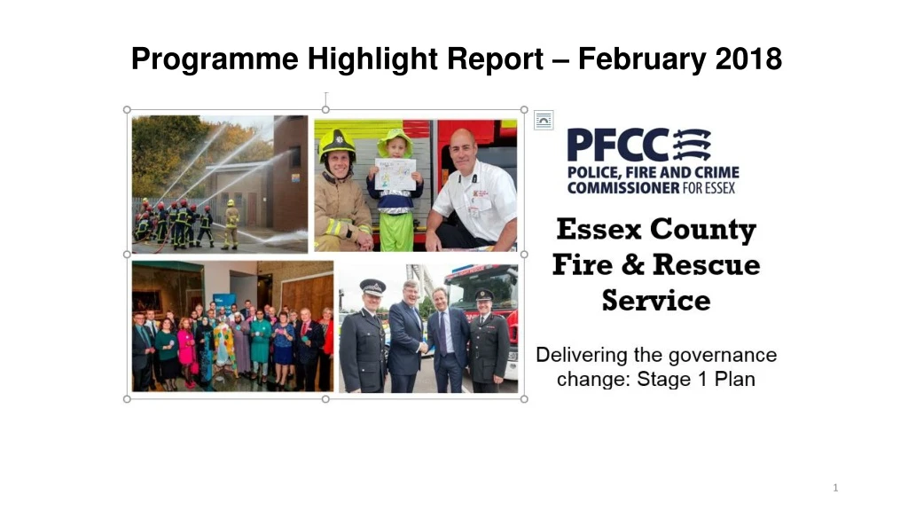 PPT - Programme Highlight Report – February 2018 PowerPoint ...