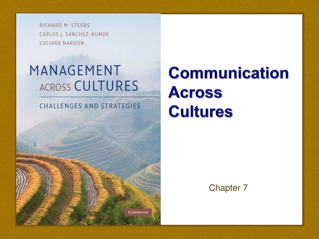 PPT - Communication Across Cultures PowerPoint Presentation, free ...