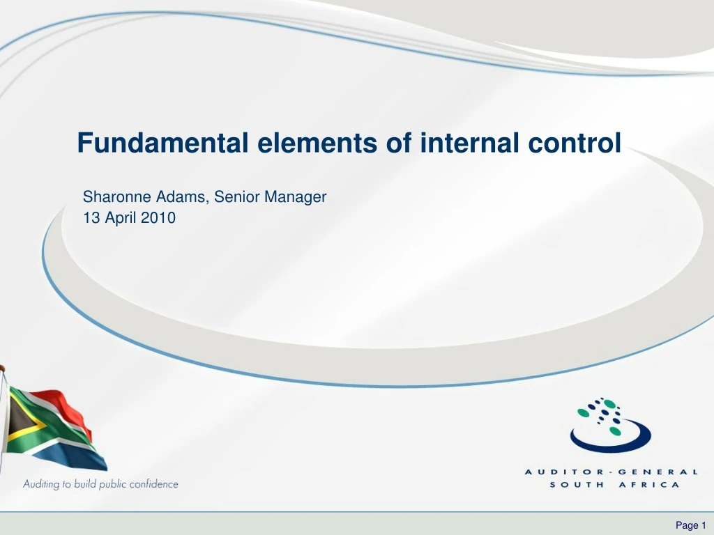 PPT - Fundamental elements of internal control PowerPoint Presentation ...