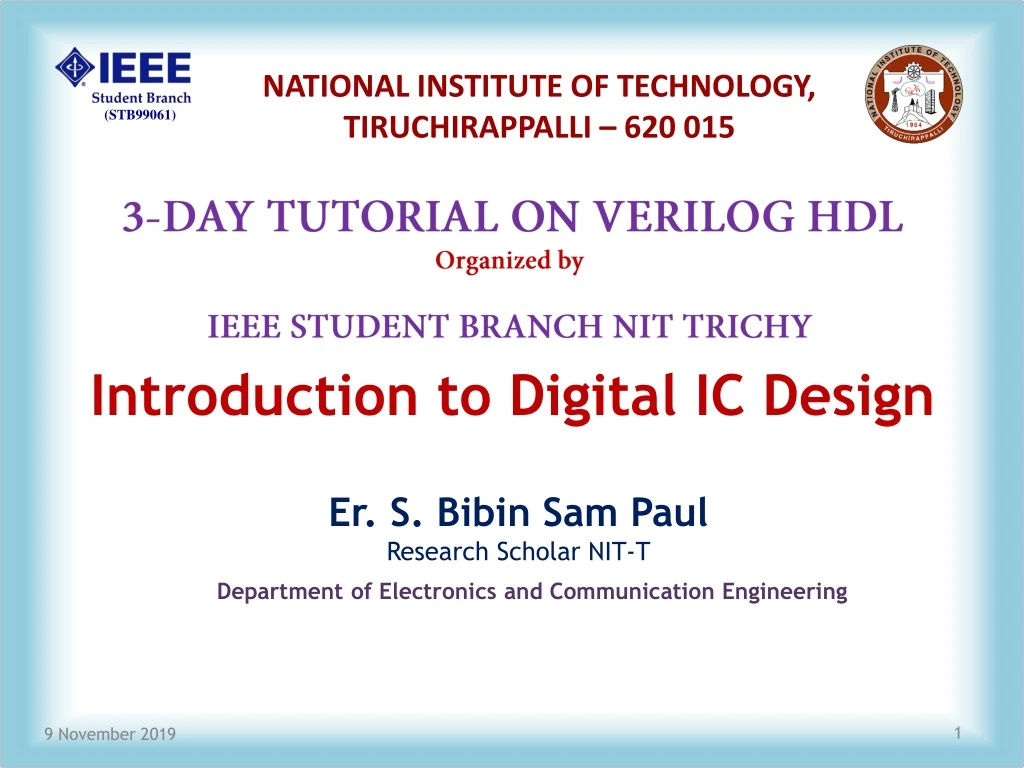 PPT - Introduction to Digital IC Design PowerPoint Presentation, free ...
