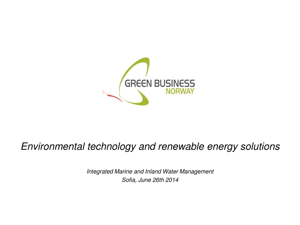 PPT - Environmental technology and renewable energy solutions ...
