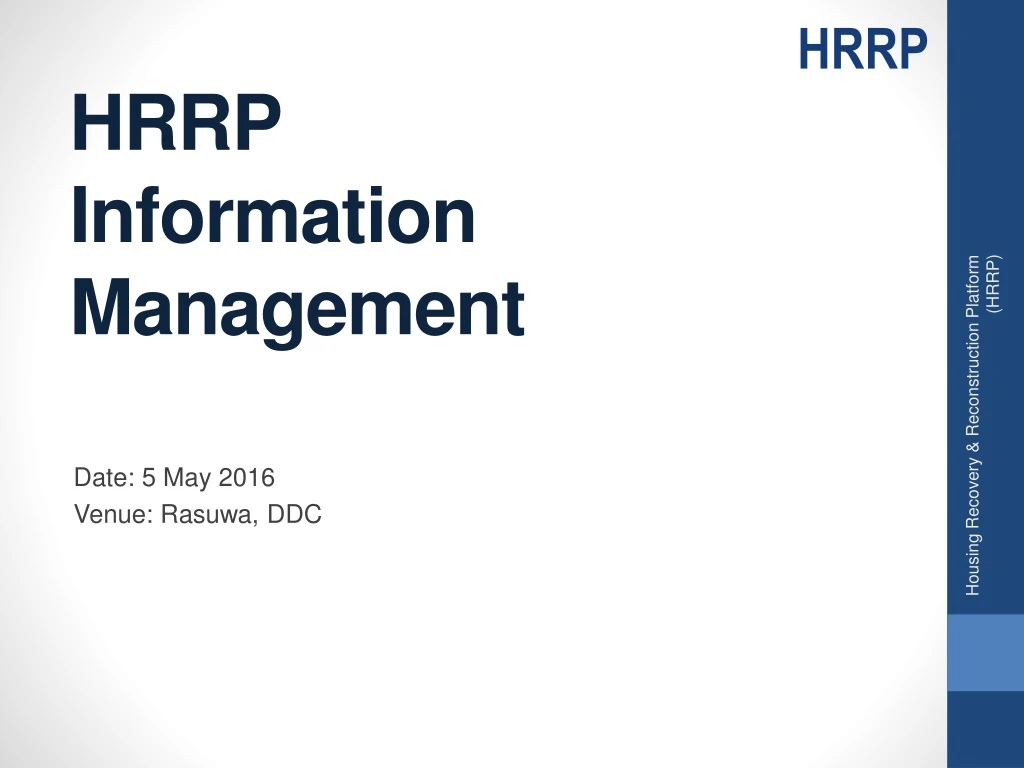 PPT - HRRP Information Management PowerPoint Presentation, free ...