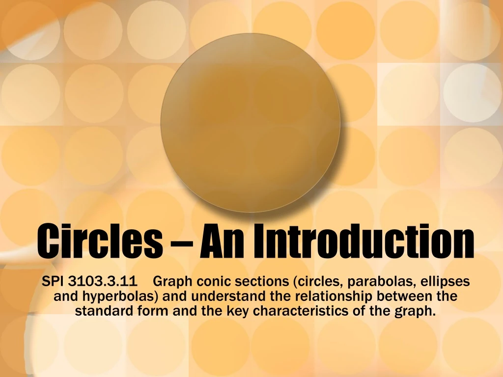 PPT - Circles – An Introduction PowerPoint Presentation, free download ...
