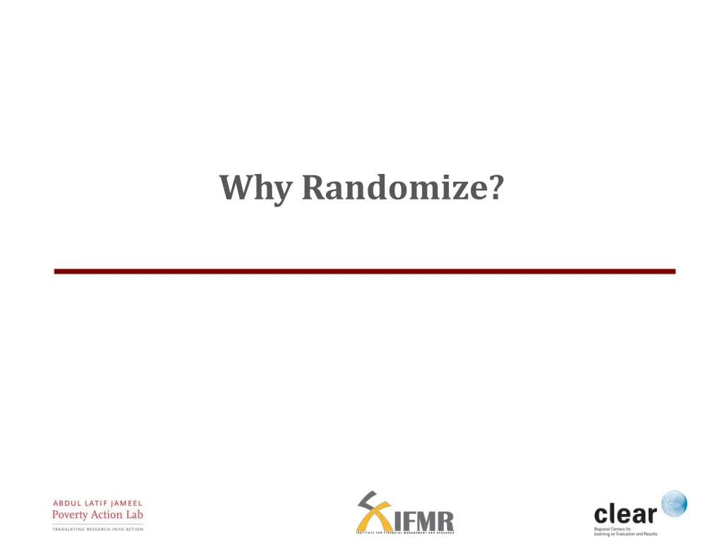 PPT - Why Randomize? PowerPoint Presentation, free download - ID:9000410