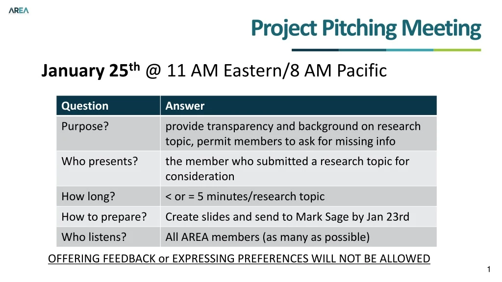 PPT - Project Pitching Meeting PowerPoint Presentation, free download ...