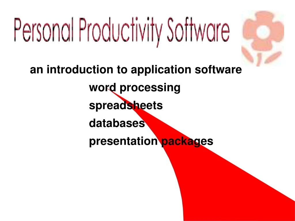 PPT - an introduction to application software word processing ...