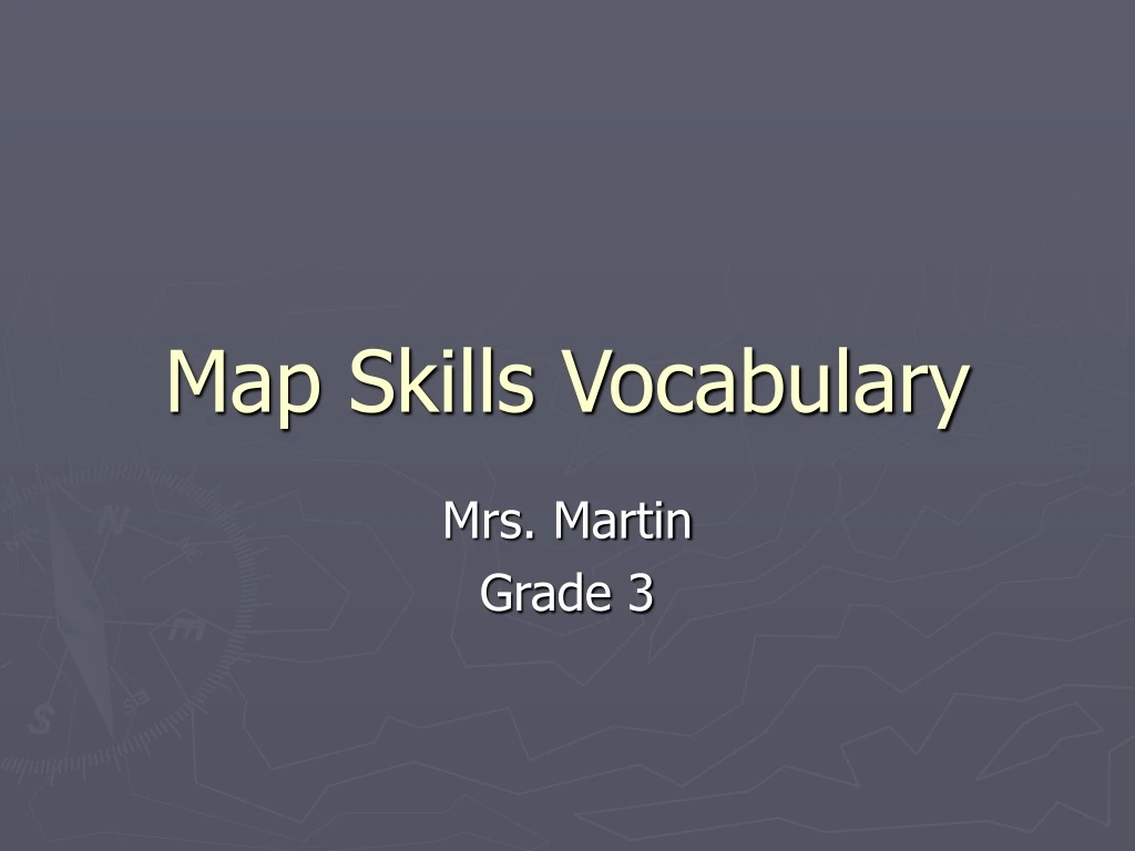 PPT - Map Skills Vocabulary PowerPoint Presentation, free download - ID ...