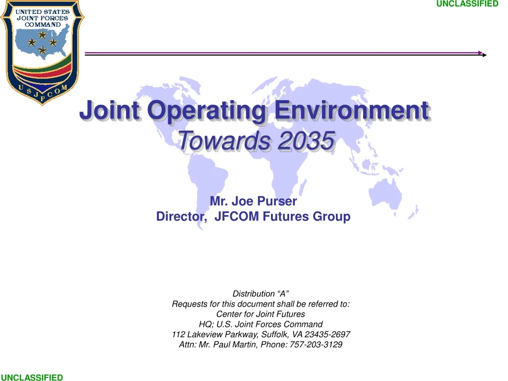 PPT - Joint Operating Environment Towards 2035 PowerPoint Presentation ...