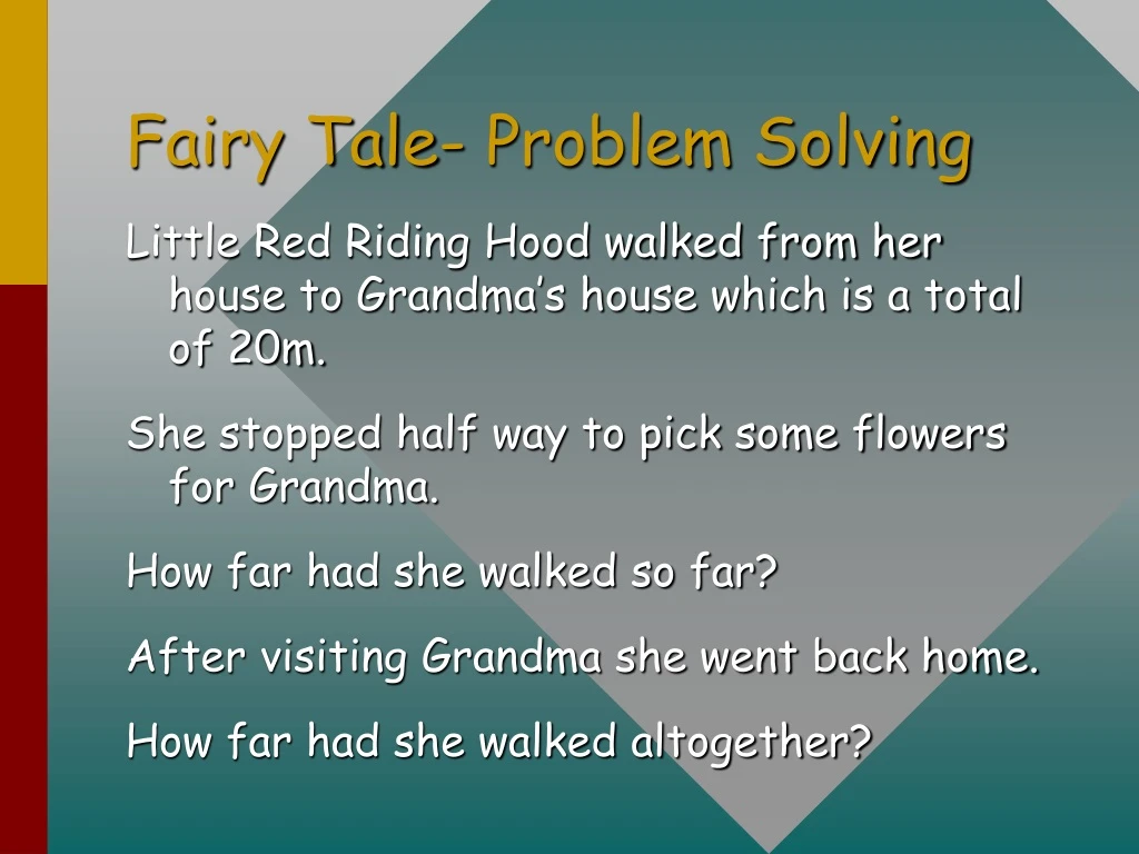 PPT - Fairy Tale- Problem Solving PowerPoint Presentation, free ...