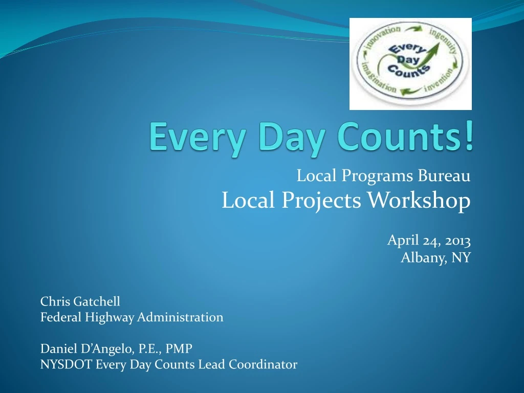 PPT - Every Day Counts! PowerPoint Presentation, free download - ID:9014070