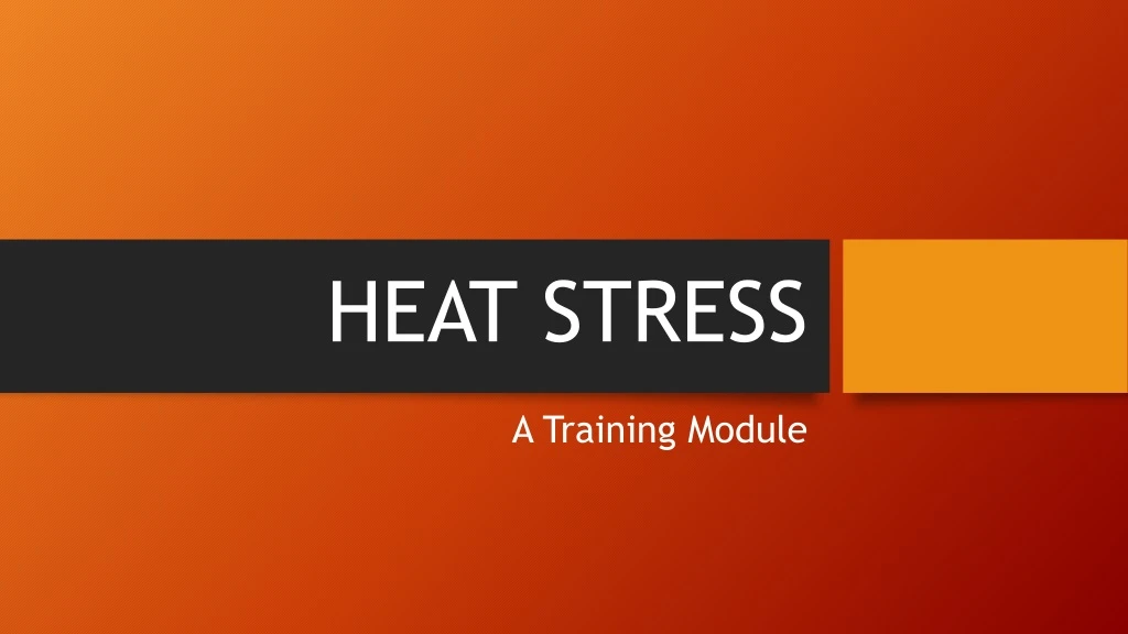 PPT - HEAT STRESS PowerPoint Presentation, free download - ID:9016576
