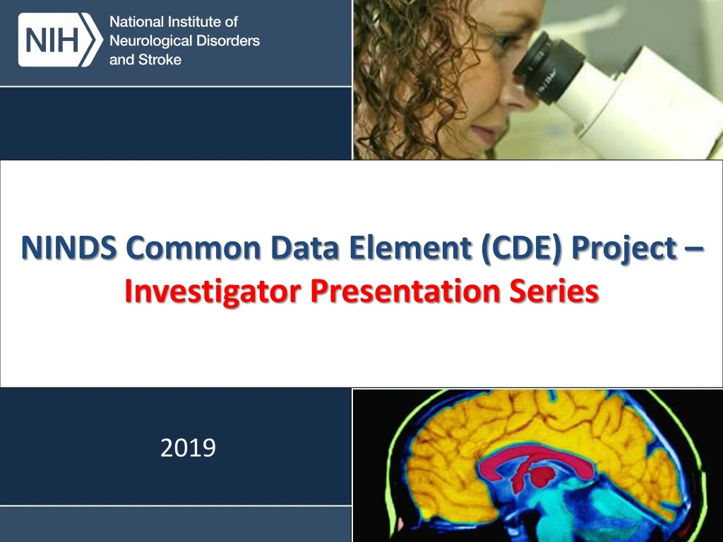PPT - NINDS Common Data Element (CDE) Project – Investigator ... PPT - NINDS Common Data Element (CDE) Project – Investigator ...