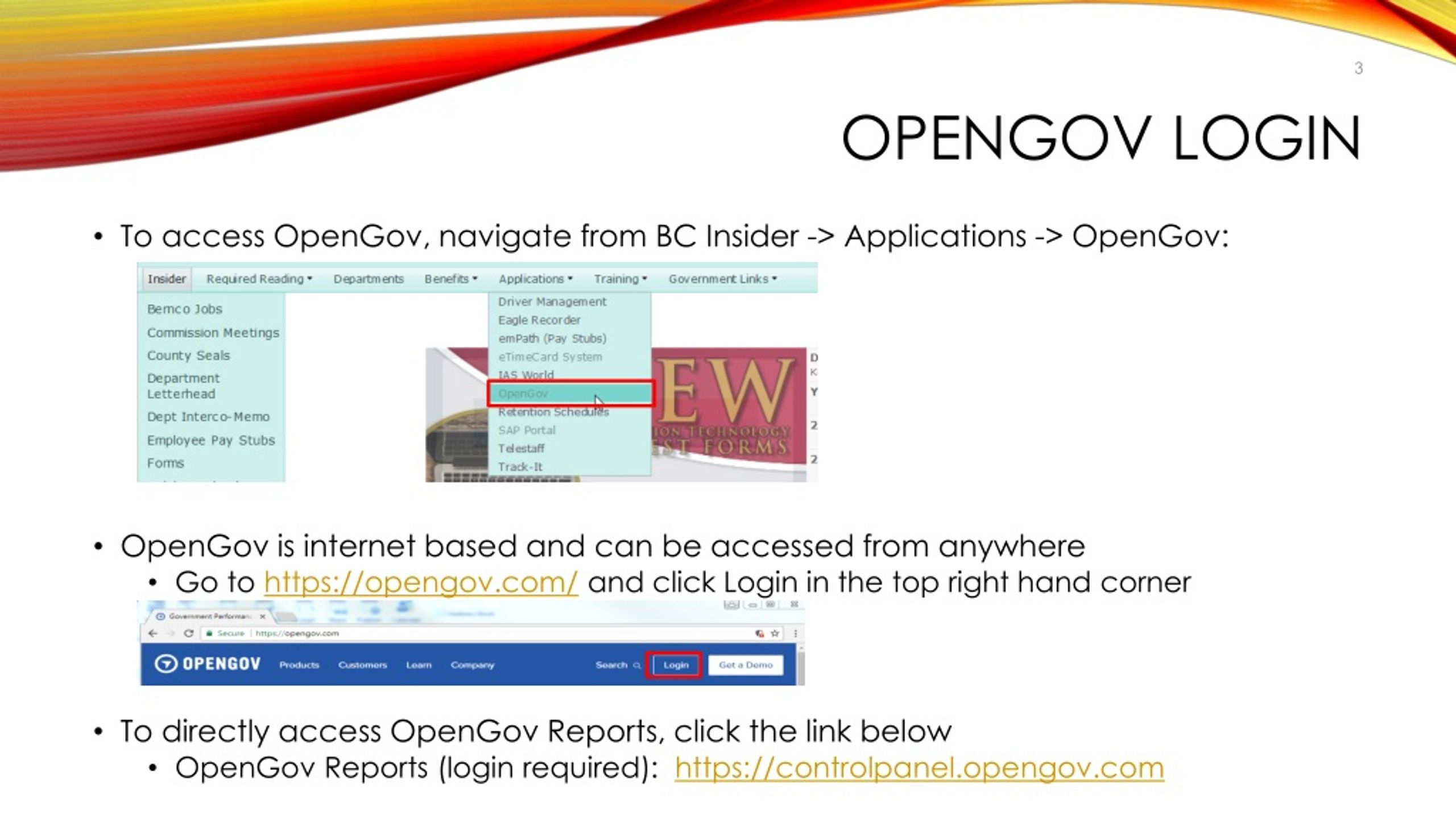 PPT - OpenGov Training PowerPoint Presentation, free download - ID:9017874