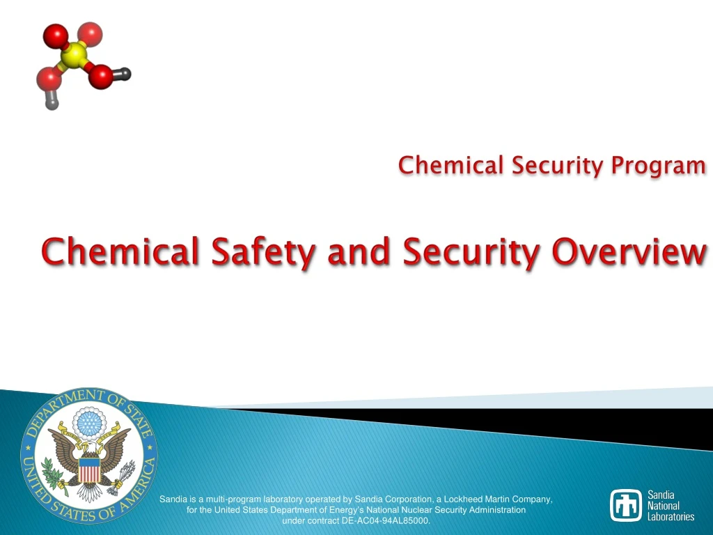 PPT - Chemical Security Program Chemical Safety and Security Overview ...