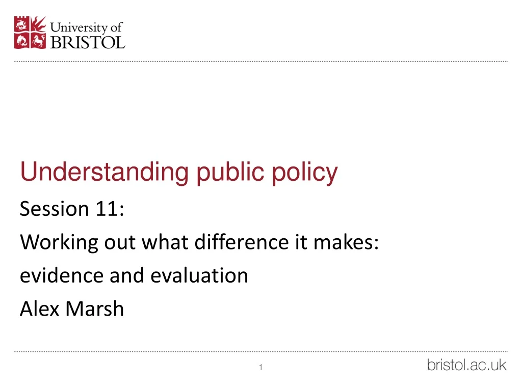 PPT - Understanding public policy PowerPoint Presentation, free ...