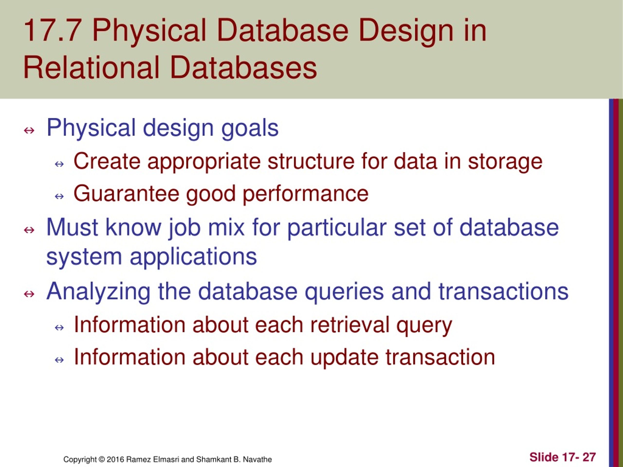 Ppt Chapter 17 Indexing Structures For Files And Physical Database Design Powerpoint