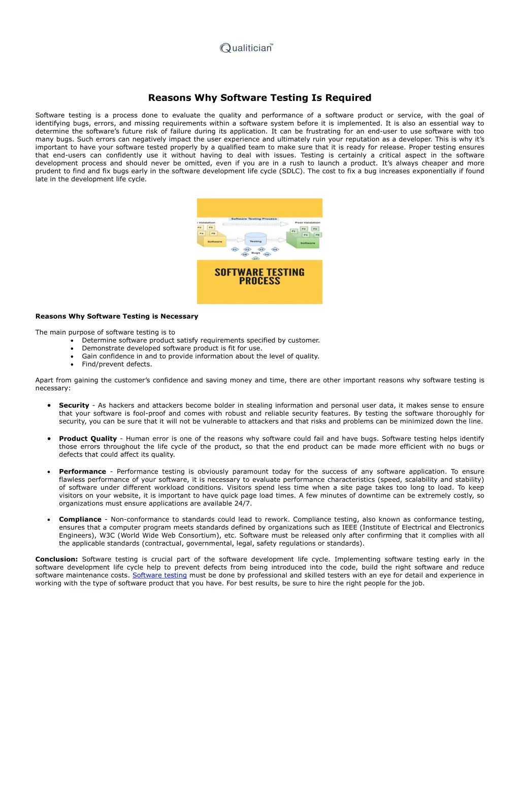 PPT - Reasons Why Software Testing Is Required PowerPoint Presentation ...