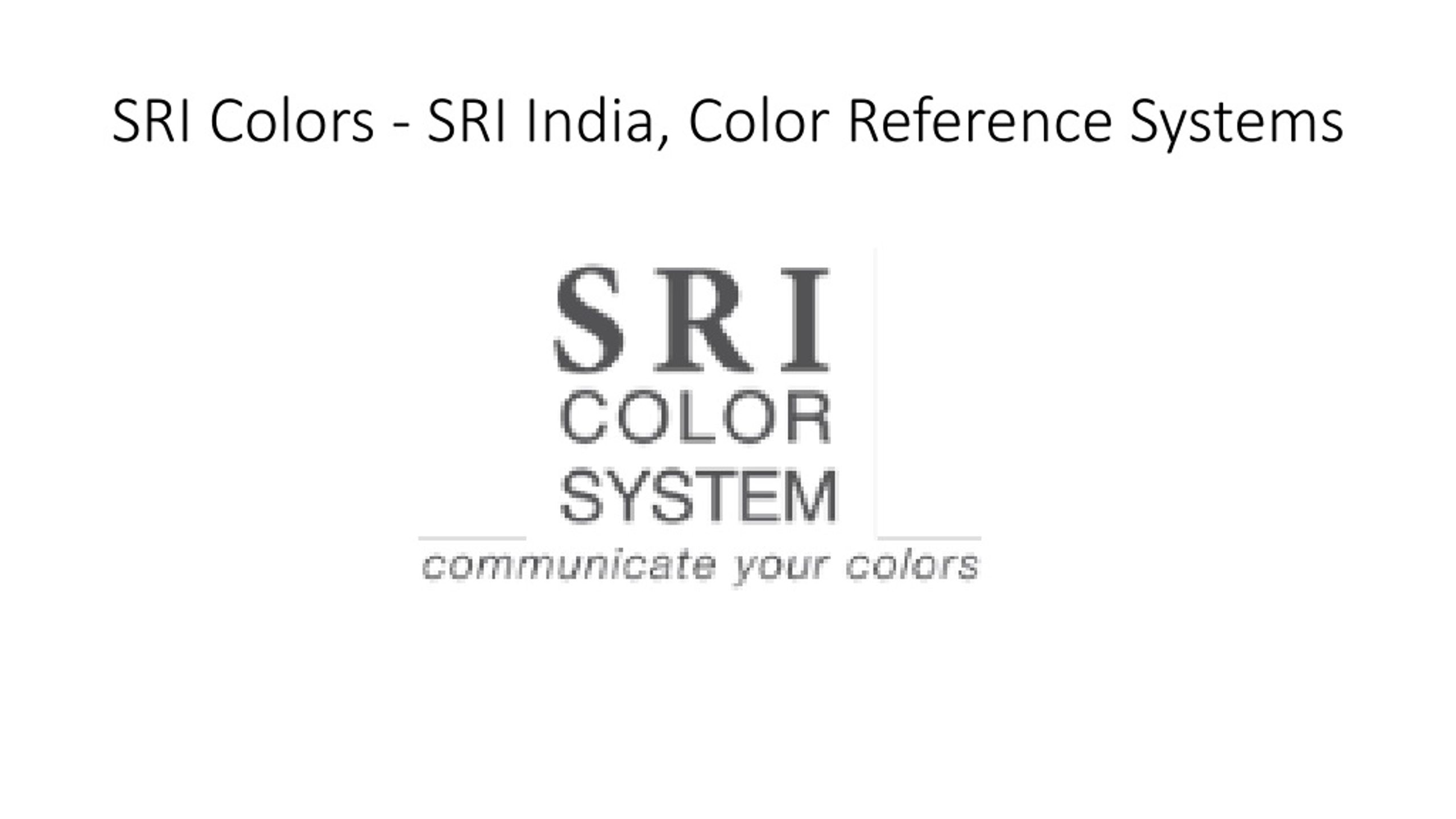 PPT - Textile color reference system, Viscose color shades in India ...