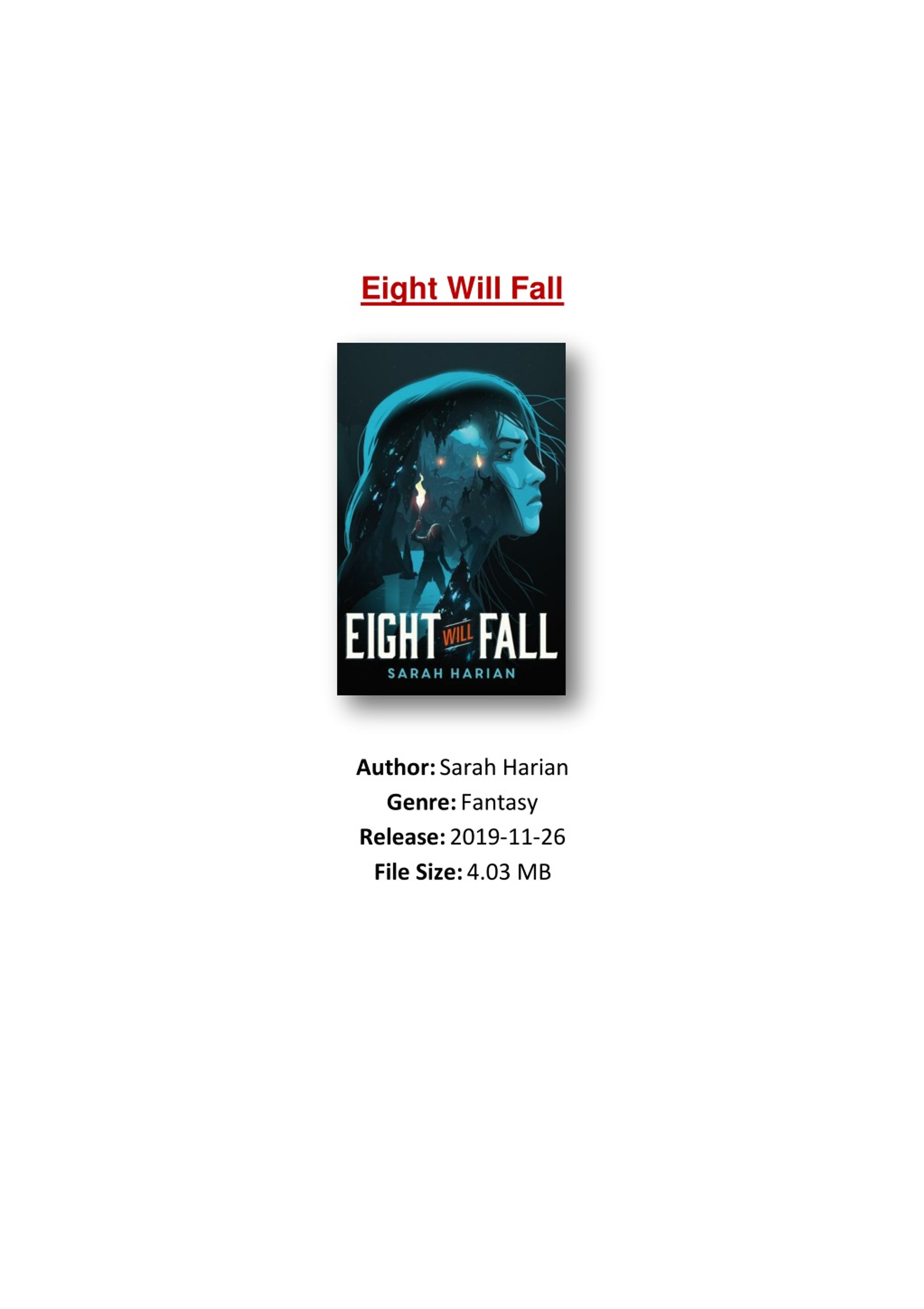 PPT - [PDF] Free Download Eight Will Fall By Sarah Harian PowerPoint ...