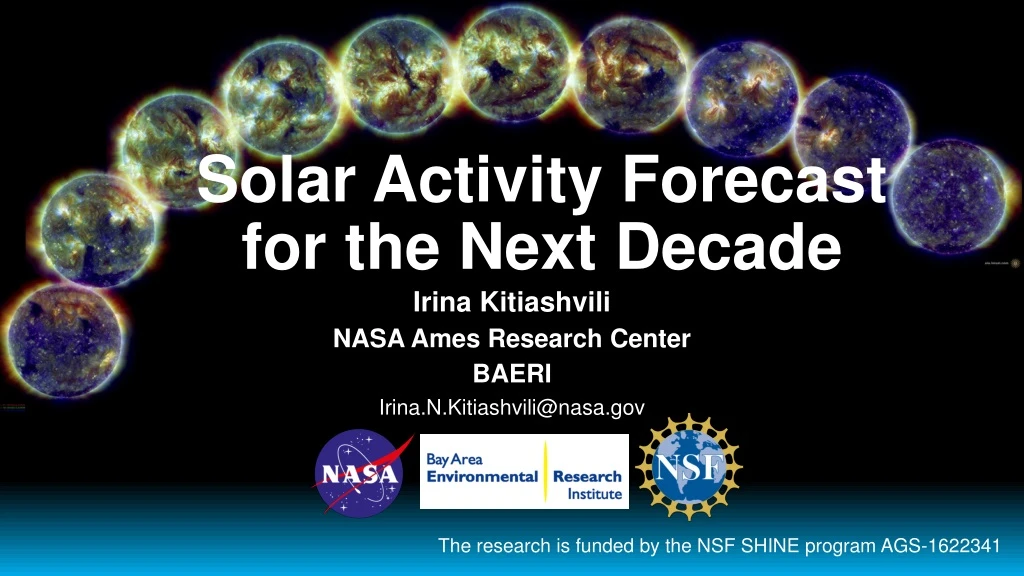 PPT - Solar Activity Forecast for the Next Decade PowerPoint ...