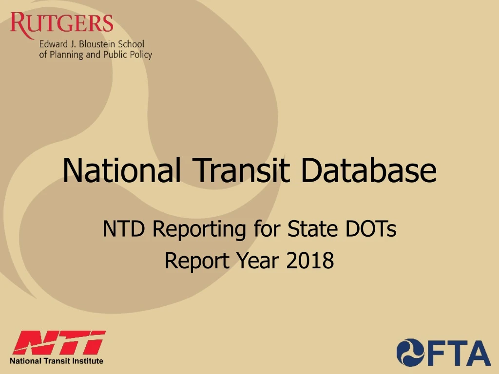 PPT - National Transit Database PowerPoint Presentation, free download ...