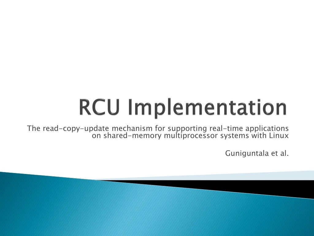 PPT - RCU Implementation PowerPoint Presentation, free download - ID ...