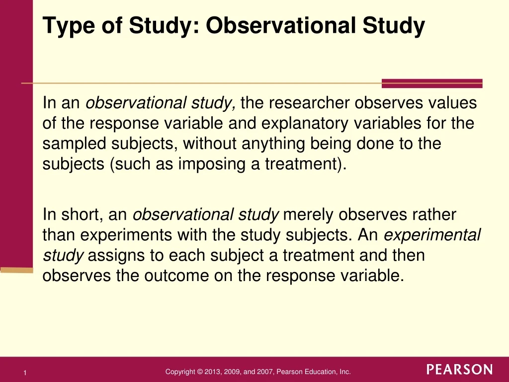 PPT - Type of Study: Observational Study PowerPoint Presentation, free ...