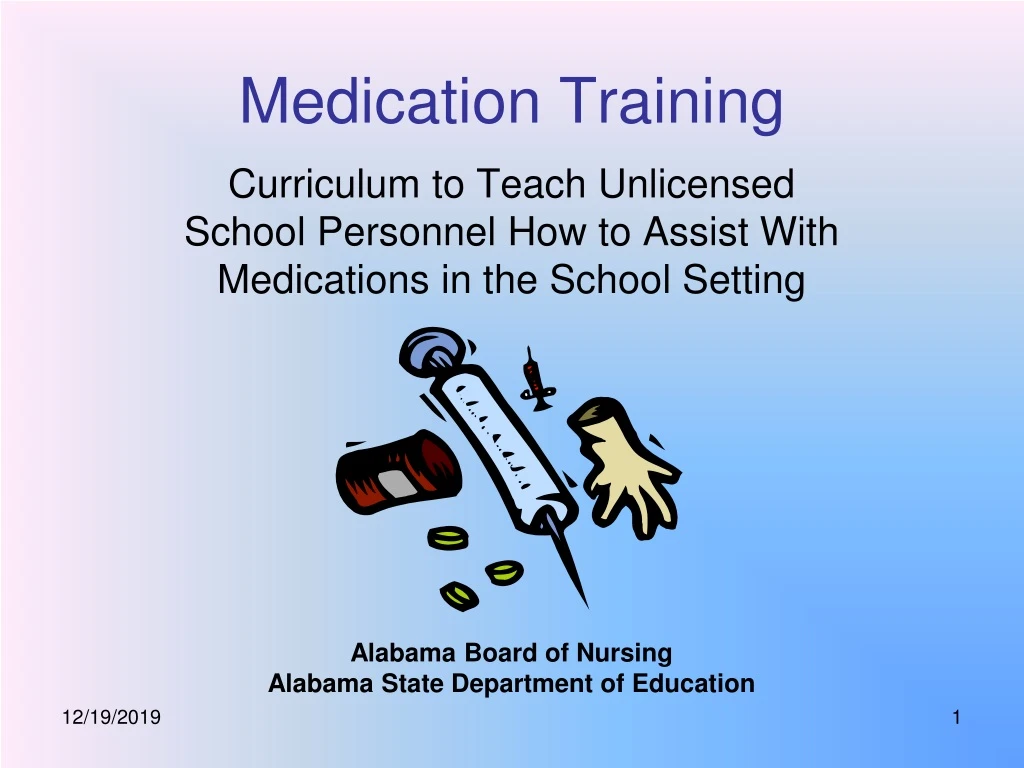 PPT - Medication Training PowerPoint Presentation, free download - ID ...