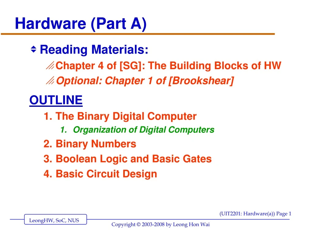 PPT - Hardware (Part A) PowerPoint Presentation, free download - ID:9071701
