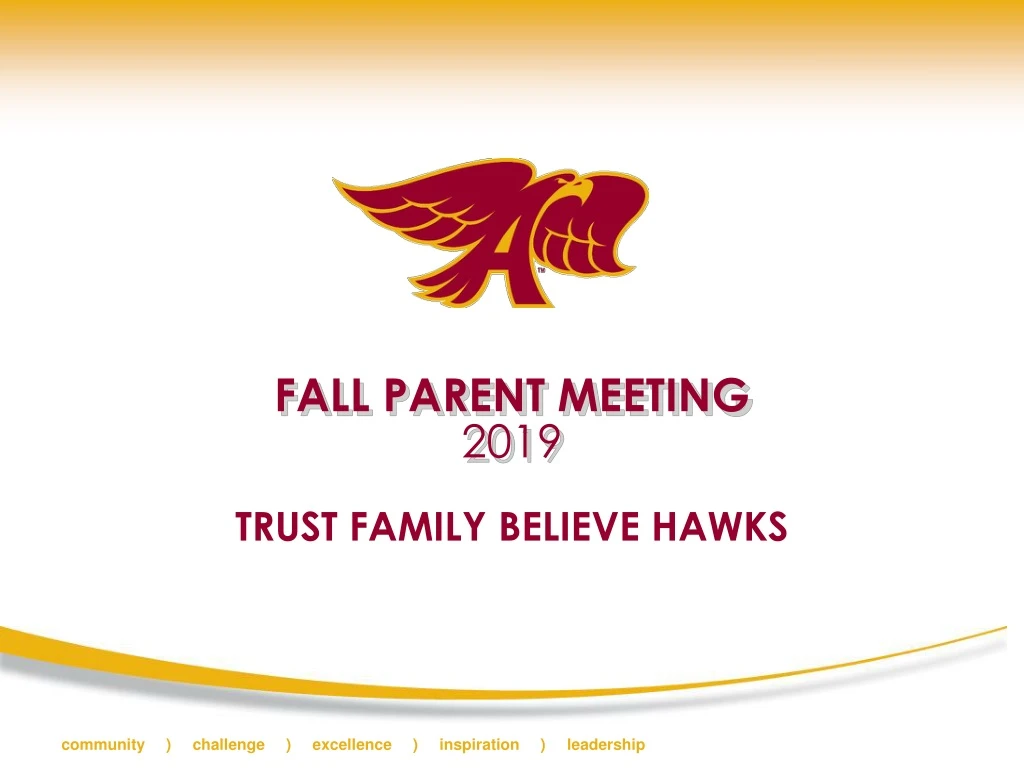 PPT - FALL PARENT MEETING 2019 PowerPoint Presentation, free download ...