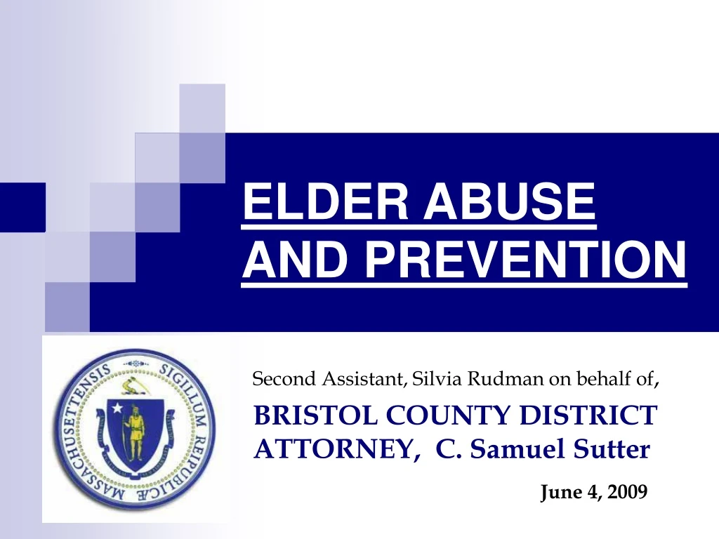 PPT - ELDER ABUSE AND PREVENTION PowerPoint Presentation, free download ...