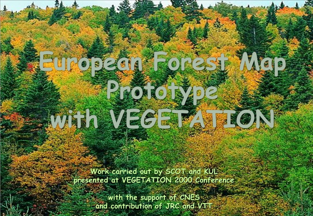 PPT - European Forest Map Prototype with VEGETATION PowerPoint ...