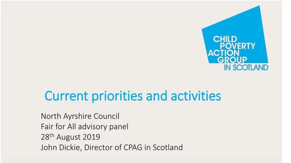 PPT - Current priorities and activities PowerPoint Presentation, free ...