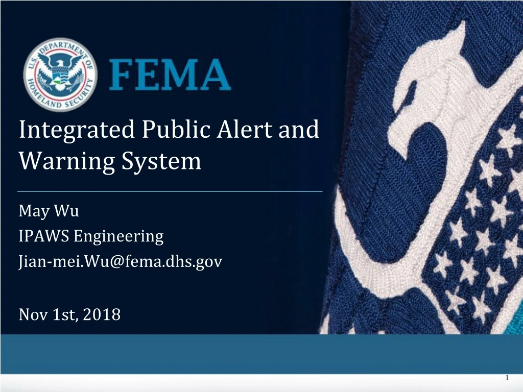 PPT - Integrated Public Alert and Warning System PowerPoint ...