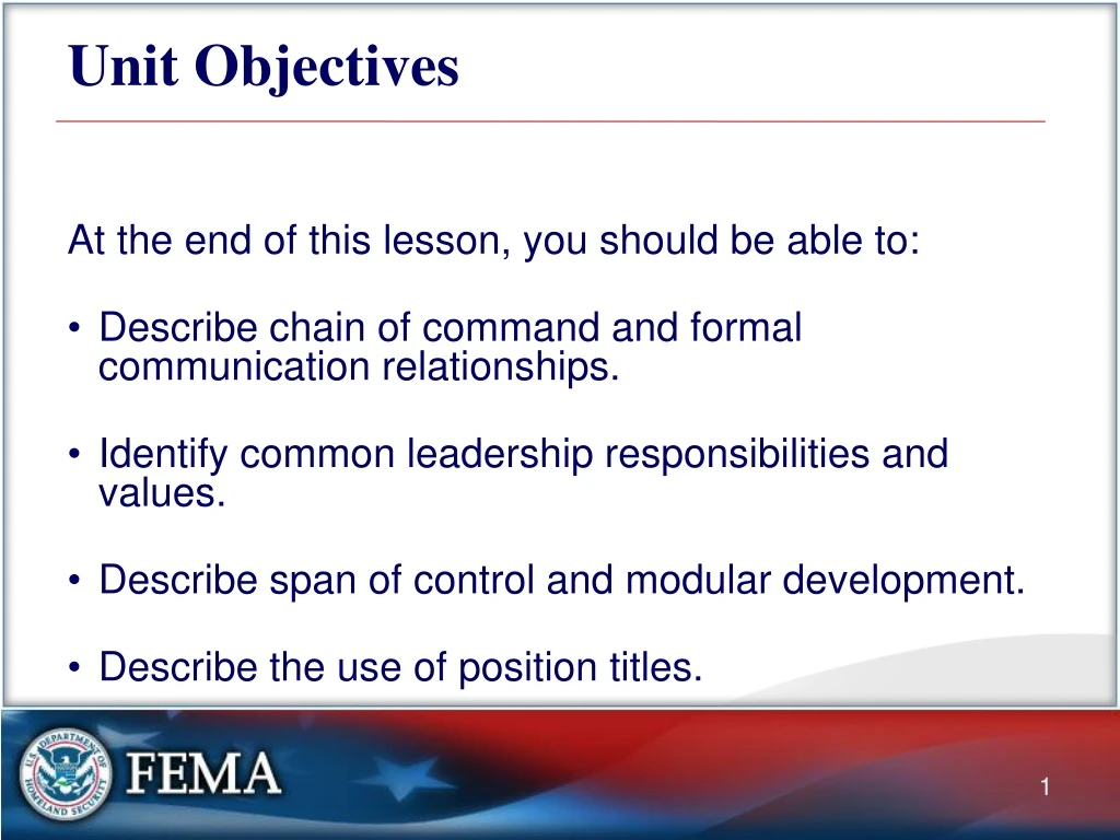 PPT - Unit Objectives PowerPoint Presentation, free download - ID:9077151