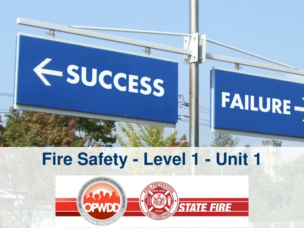 PPT - Fire Safety - Level 1 - Unit 1 PowerPoint Presentation, free ...