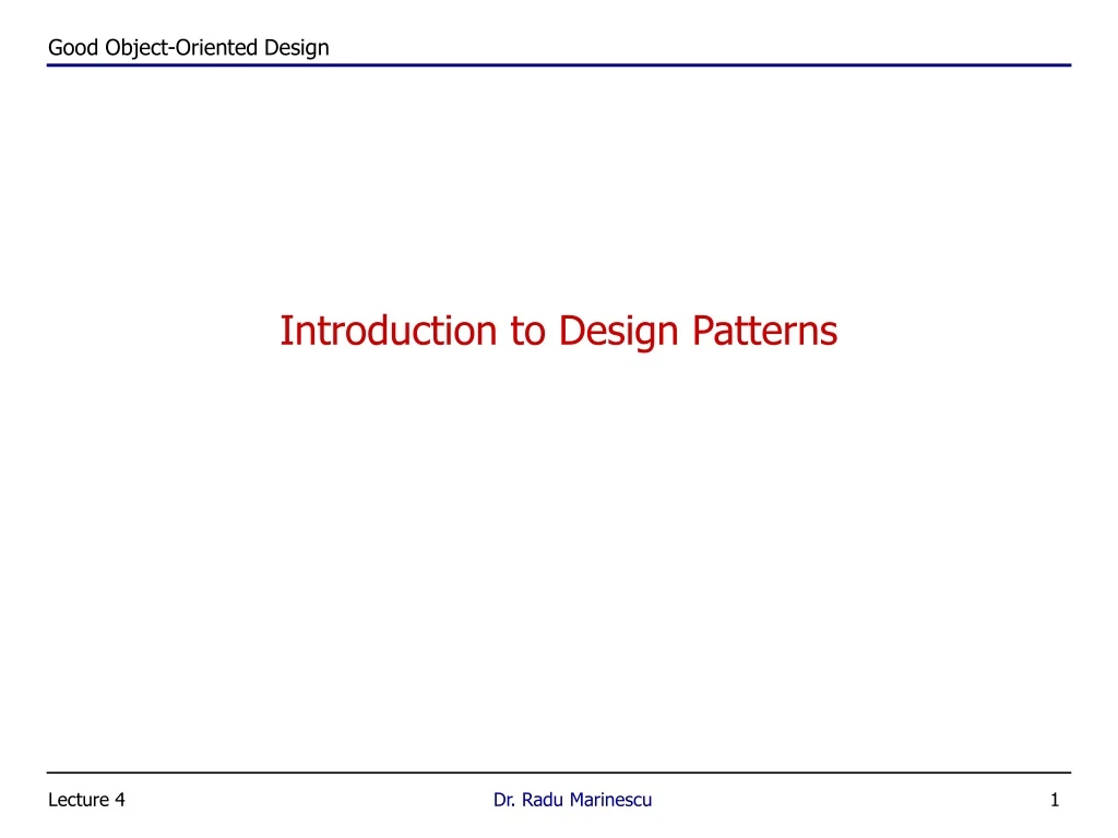 PPT - Introduction to Design Patterns PowerPoint Presentation, free ...