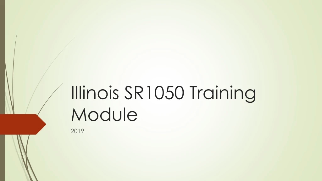 PPT - Illinois SR1050 Training Module PowerPoint Presentation, free ...