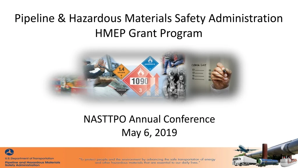 PPT - Pipeline & Hazardous Materials Safety Administration HMEP Grant Program PowerPoint ...