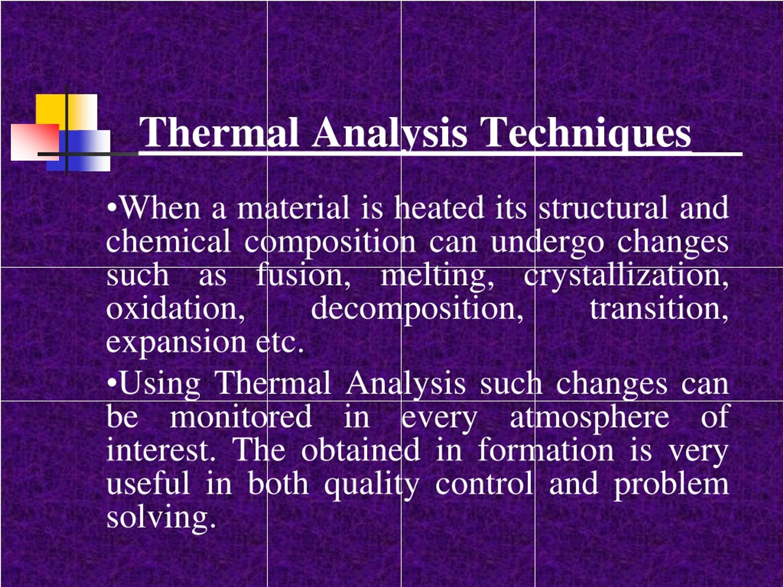PPT Thermal Analysis Techniques PowerPoint Presentation Free PPT Thermal Analysis Techniques PowerPoint Presentation Free