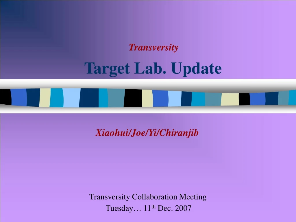 PPT - Target Lab. Update PowerPoint Presentation, free download - ID ...