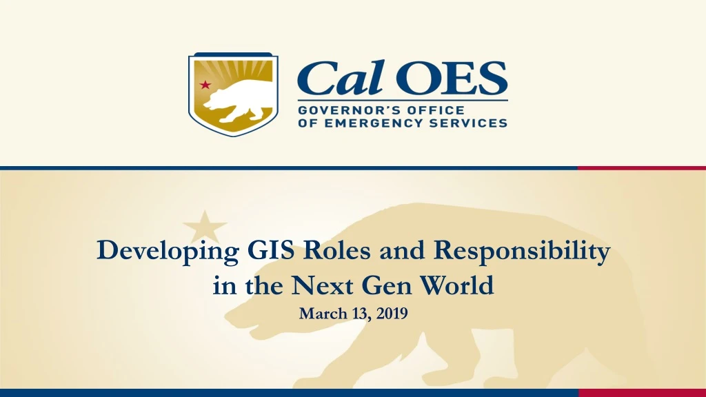 PPT - Developing GIS Roles and Responsibility in the Next Gen World ...